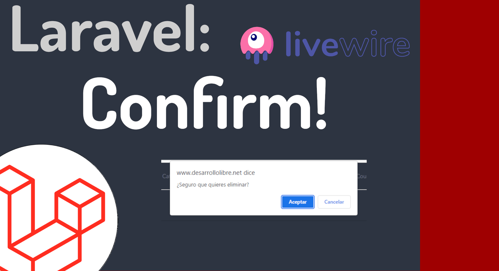 Cómo hacer alerts o dialogos de confirmación en Laravel Livewire ... Cómo hacer alerts o dialogos de confirmación en Laravel Livewire ...